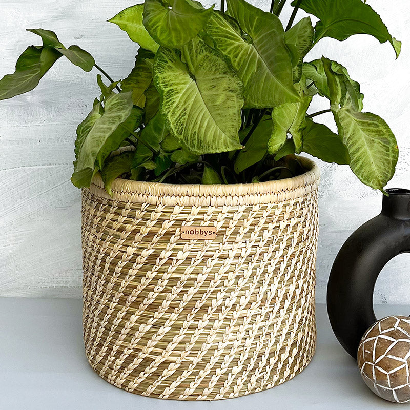 Coastal grass & Palm Leaf Multipurpose Basket/Planter – Nobbys
