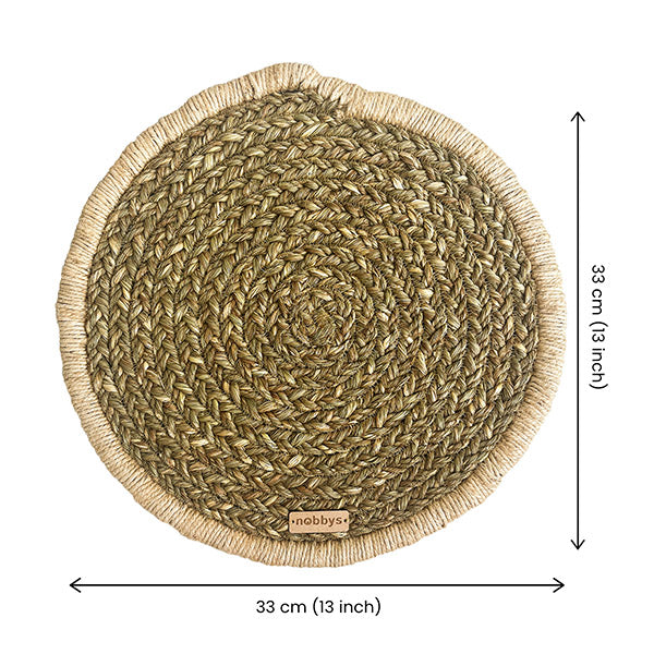 Seagrass Placemats Round - Round Braided Placemats | Nobbys